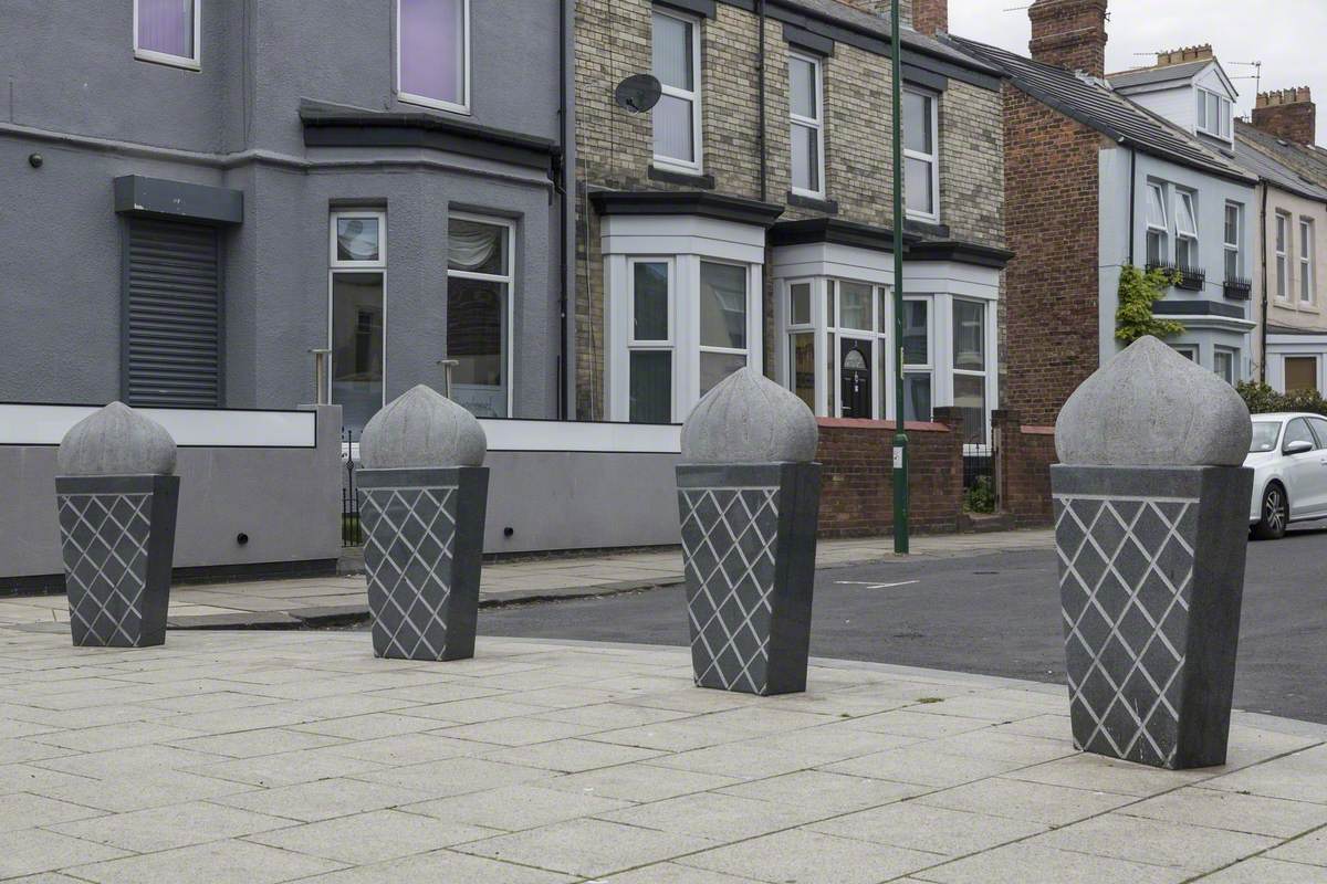 Street Bollards (Ice Cream, Fish, Boats) | Art UK