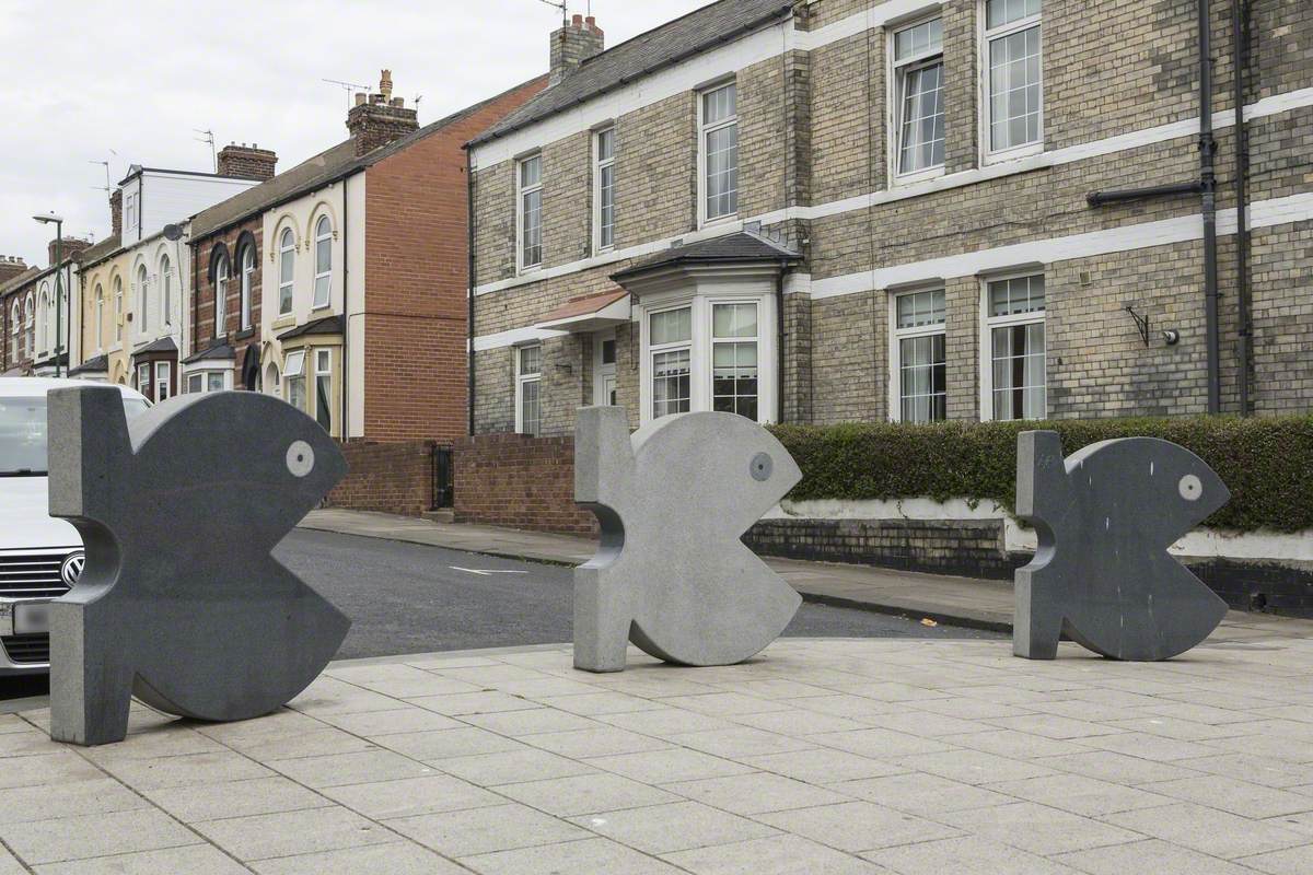 Street Bollards (Ice Cream, Fish, Boats) | Art UK