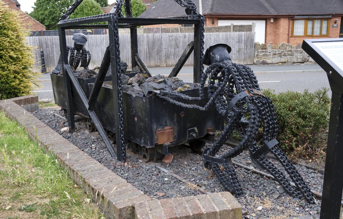 Miners Pushing Coal Tubs onto a Cage Lift | Art UK