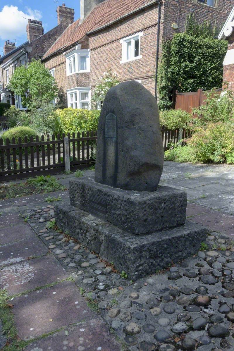 East Hartburn Flax Beating Stone | Art UK