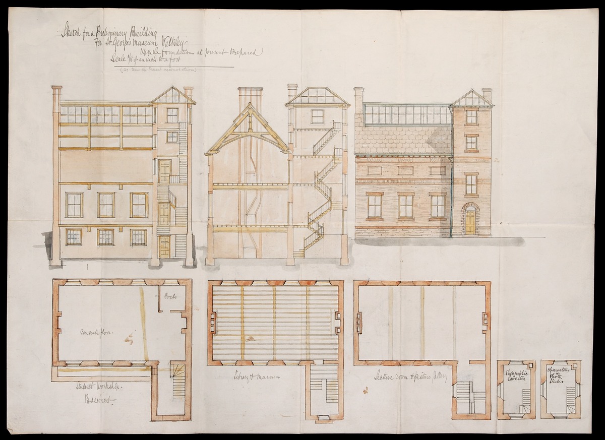 Sketch for a Preliminary Building for St George's Museum, Walkley ...