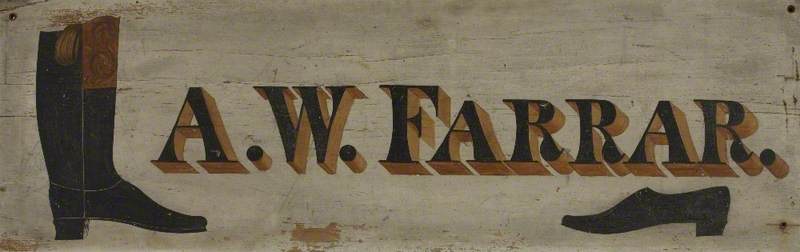 Bootmaker Sign | Art UK