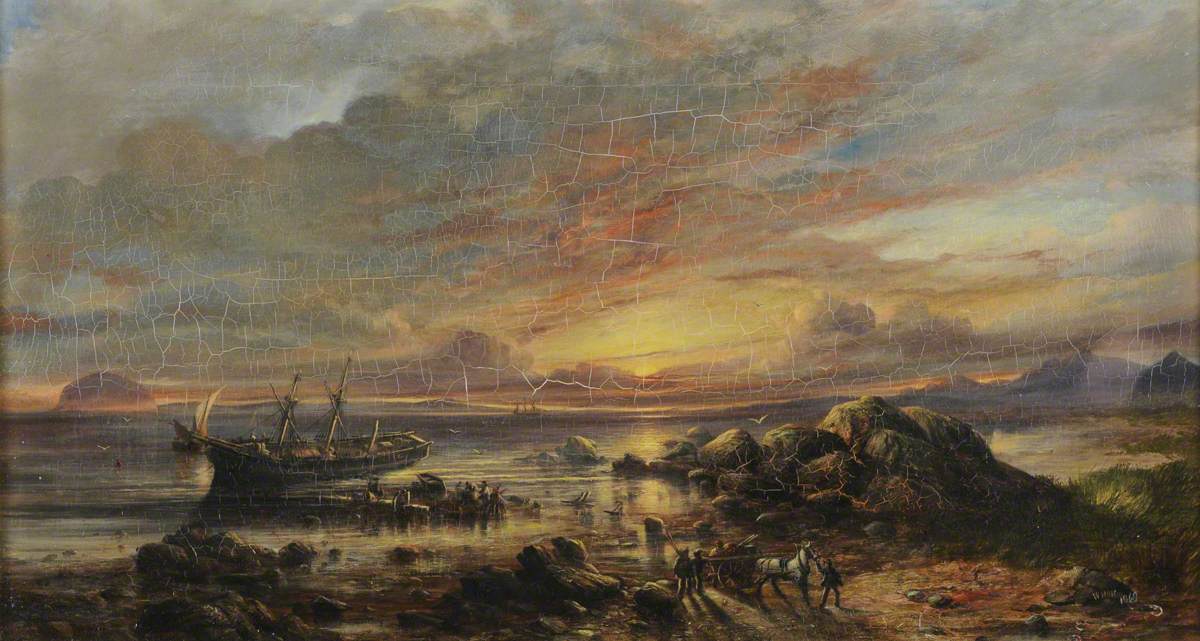 Vessel Ashore near Dipple | Art UK