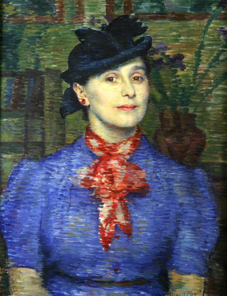 Lady in a Black Hat (Mrs Erna Meinel) | Art UK