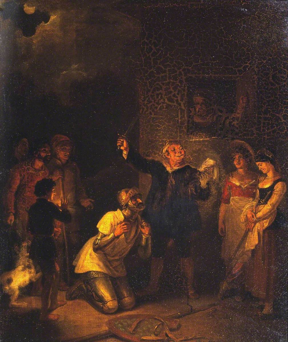 The Order of Knighthood Conferred on Don Quixote by the Inn Keeper | Art UK