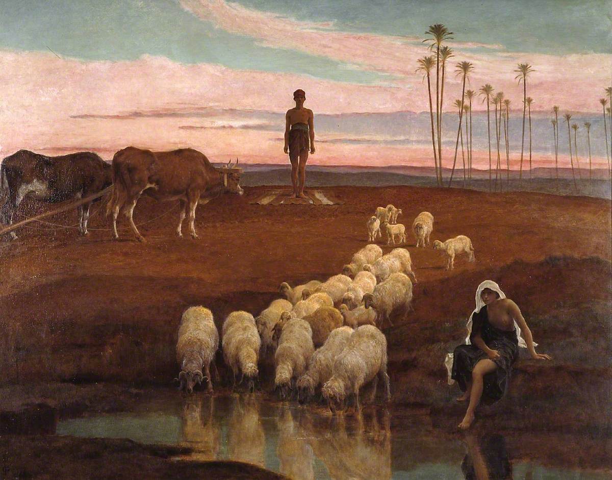 The Ploughman and the Shepherdess: Time of the Evening Prayer | Art UK