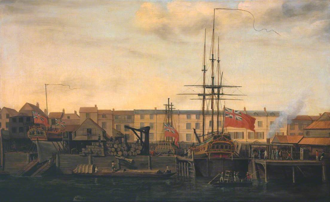 A Dockyard at Wapping | Art UK