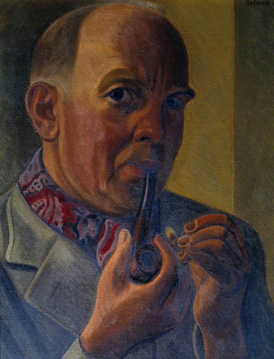 Portrait of a Man Lighting a Pipe | Art UK