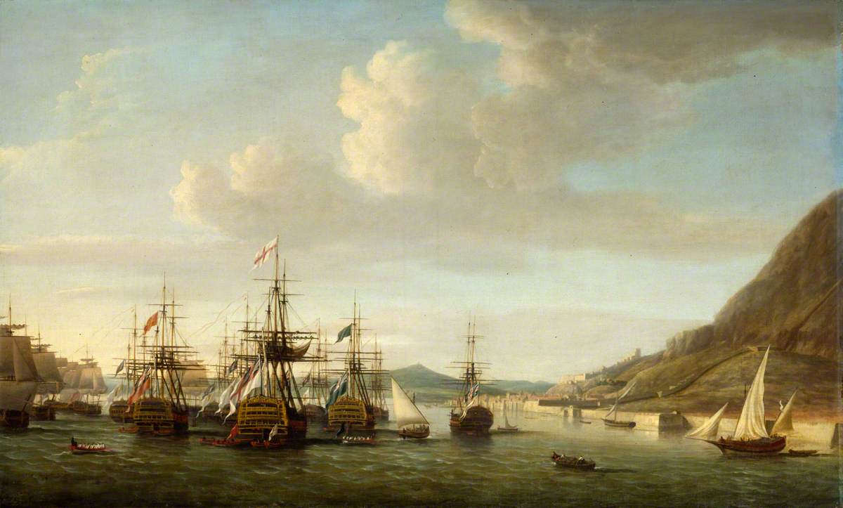 Gibraltar Relieved by Sir George Rodney, 1780 | Art UK