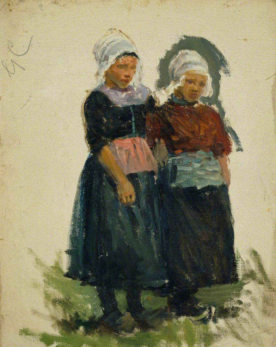 Study of Two Young Dutch Girls (Volendam) | Art UK