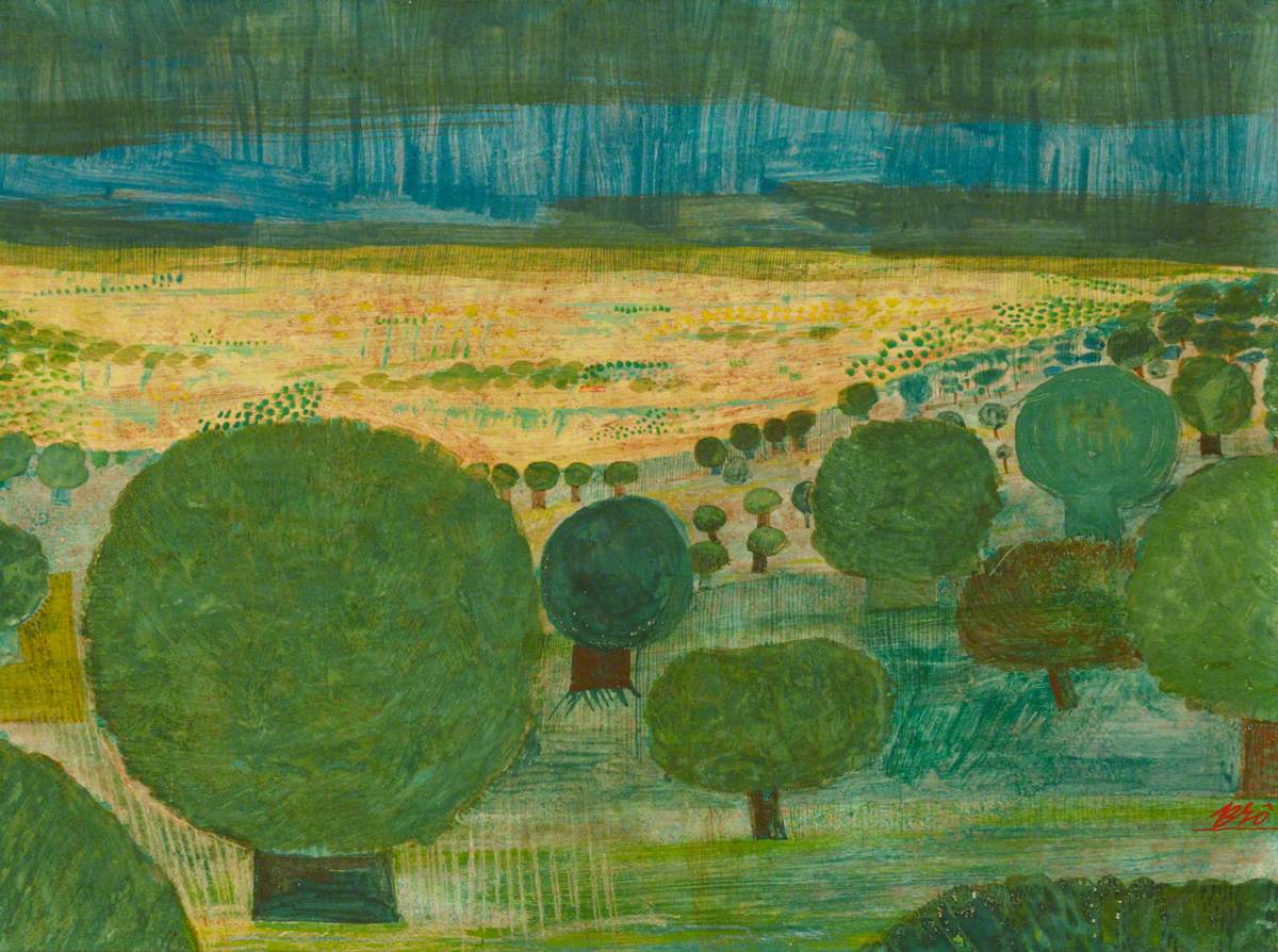 Landscape with Circular Trees | Art UK