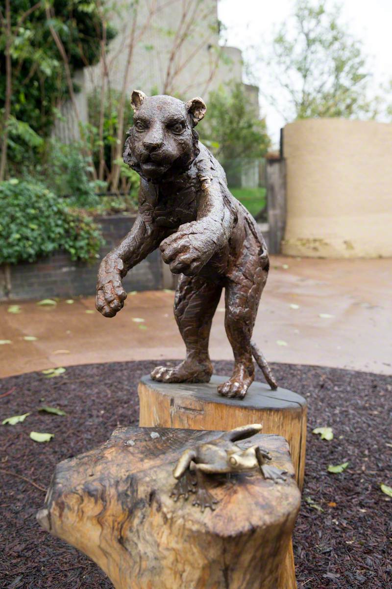 Young Tiger Cub Learning to Hunt | Art UK