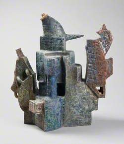 Vessel with Blue and White Top | Art UK