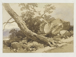 Drawing in album of 51 drawings and watercolours by James Duffield ...