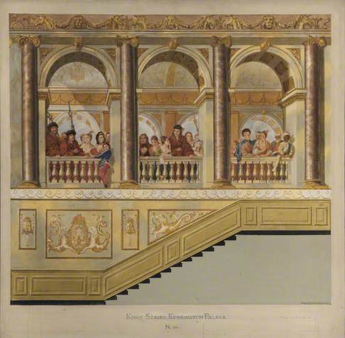King's Stairs, Kensington Palace, North Wall (copy after William Kent ...