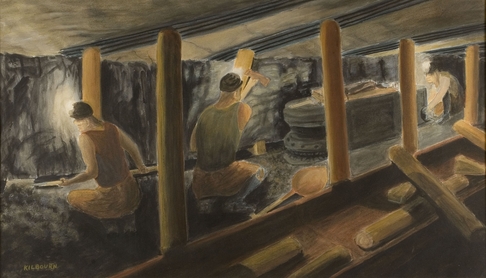 Longwall Coal-Cutter Cutting Face (from the series 'My Life as a Pitman ...