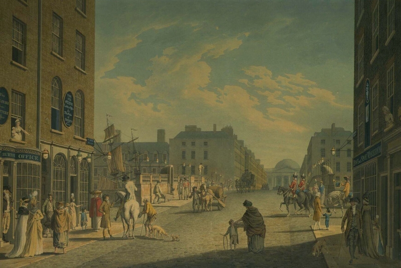 Capel Street, Dublin, with the Royal Exchange in the distance | Art UK