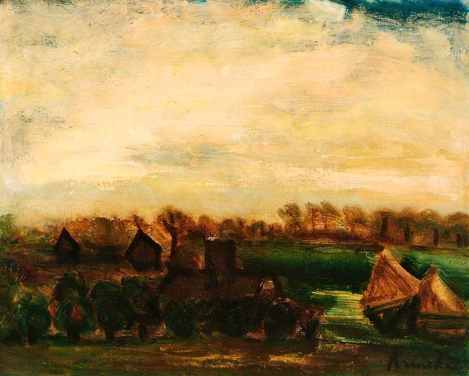 Landscape with Haystacks | Art UK
