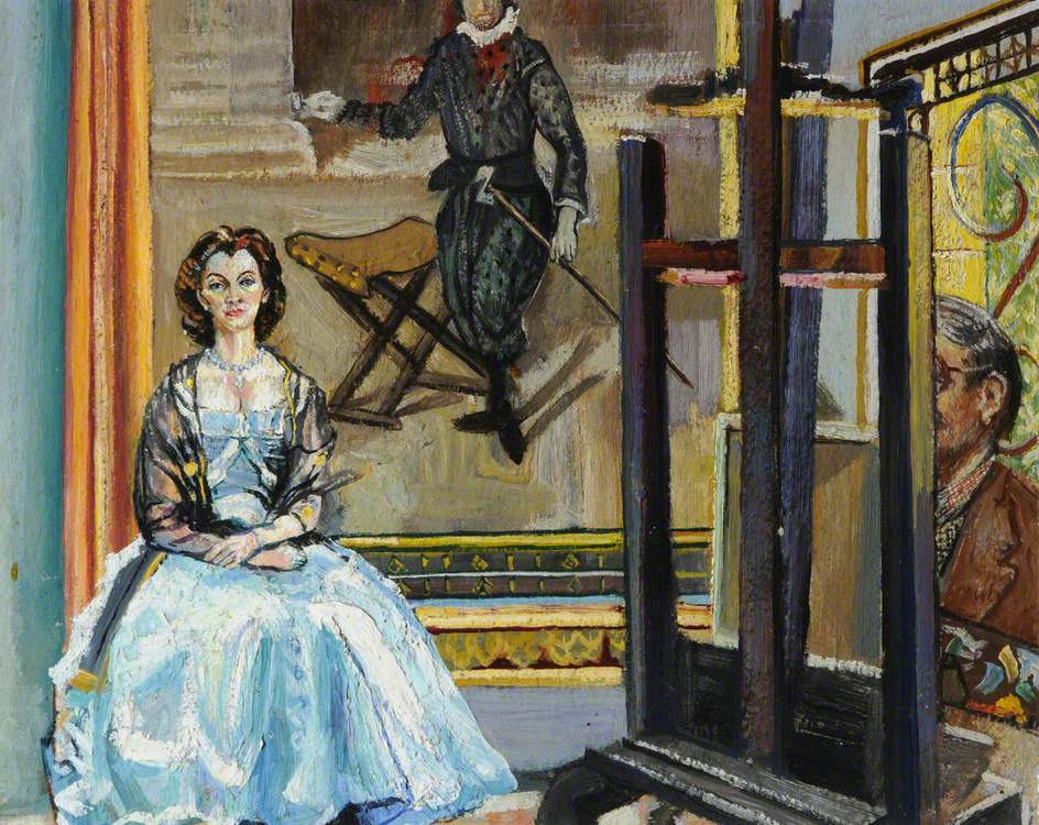 Brenda, Lady Cook – Sketch for the Big Portrait, Showing the Velázquez ...