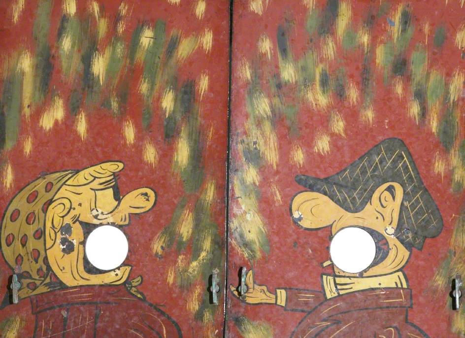 Flo and Andy Capp (coconut shy, two panels) - Wikidata