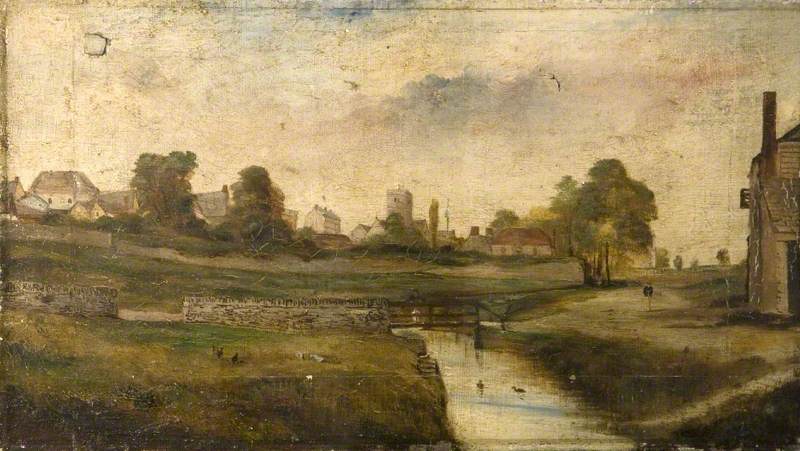 Parish Church and Meadows, Looking West | Art UK