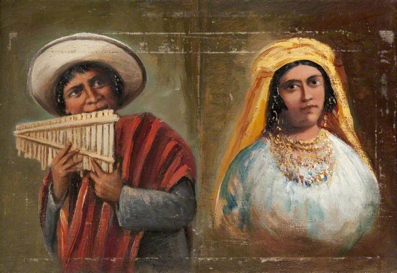 Two Serrano Indians Dressed for Market | Art UK
