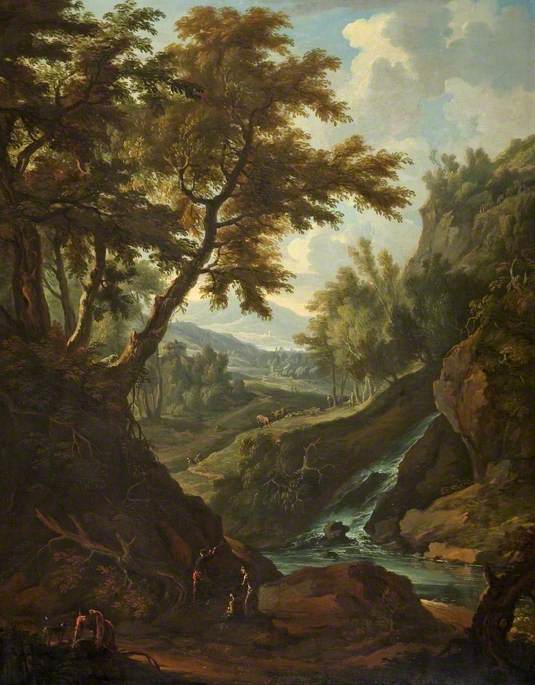 Landscape with a Waterfall and Figures | Art UK