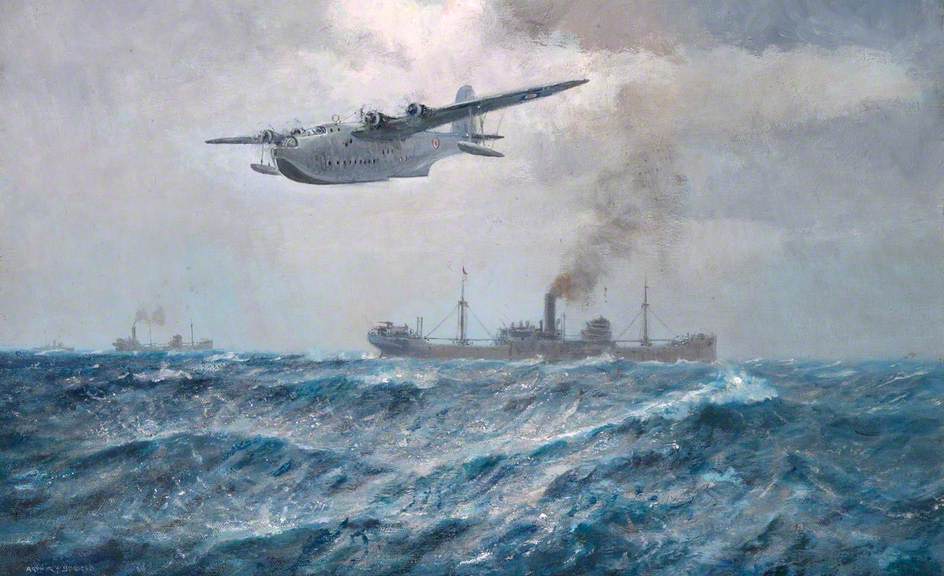A Sunderland Flying-Boat on Patrol | Art UK