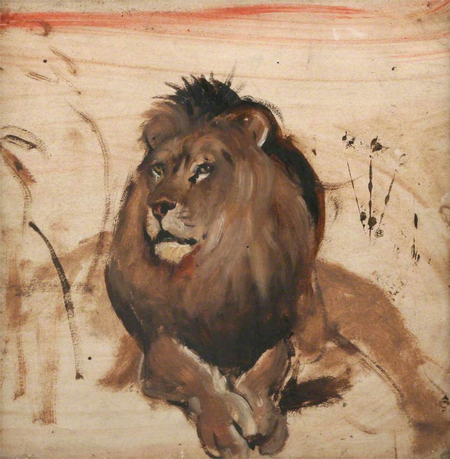 Reclining Lion | Art UK