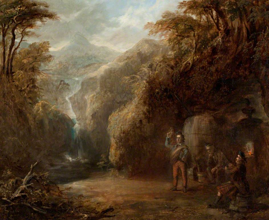 Romantic Landscape with Highlanders | Art UK