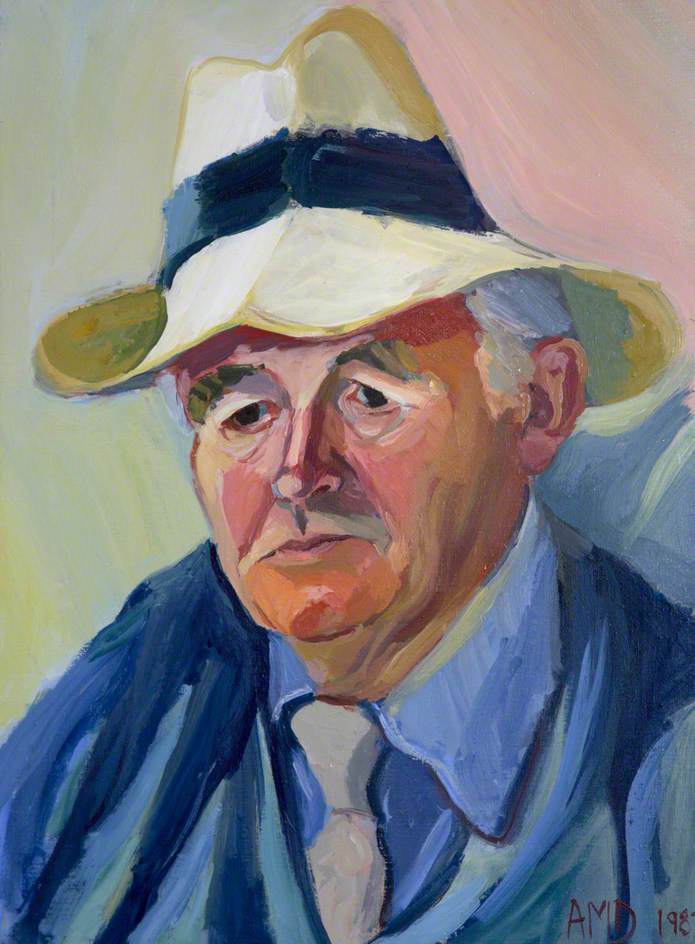 Anthony Hicks (d.2005), in a Sun-Hat | Art UK