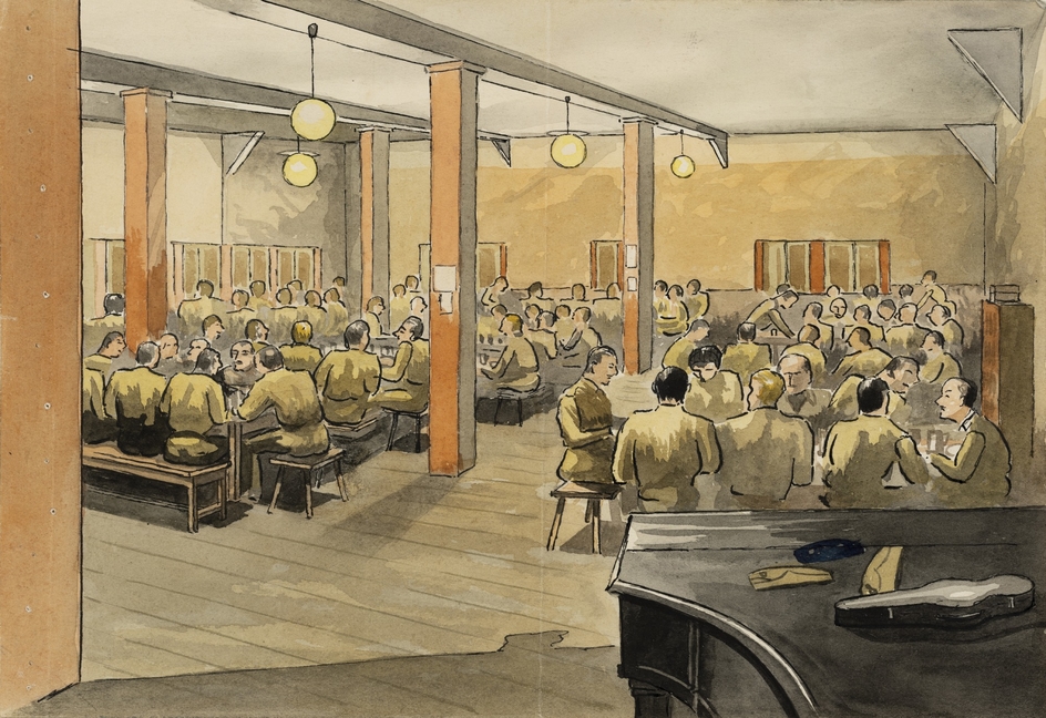 Dining Room of Prisoner of War Camp | Art UK