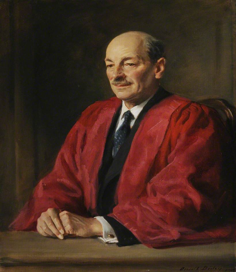 Clement Attlee (1883–1967), 1st Earl Attlee, Wearing DCL Robes ...