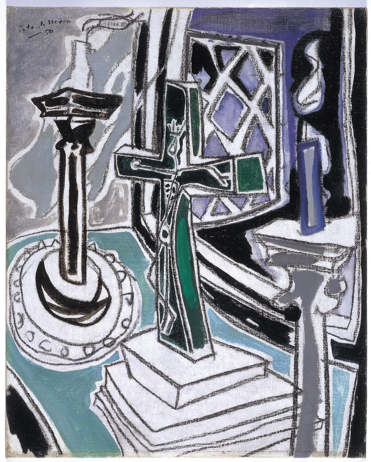Crucifix and Candles: Night 1950 | Art UK