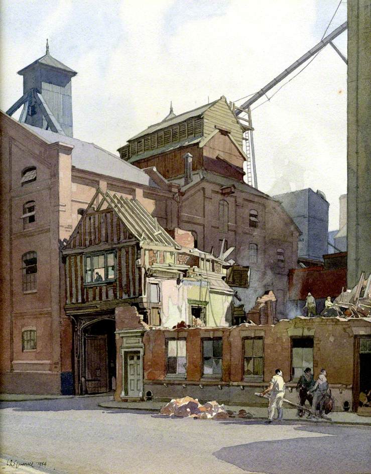 Demolition in Quay Street, Ipswich | Art UK