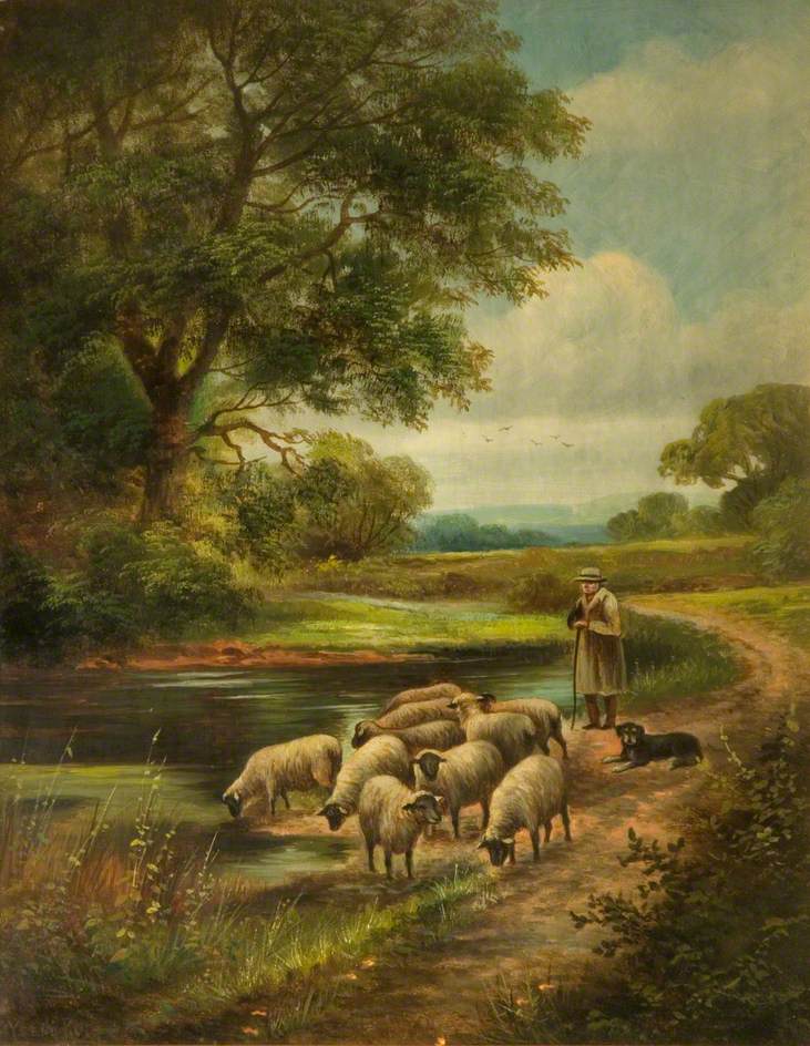 Shepherd with His Flock | Art UK