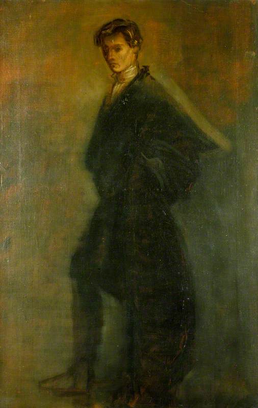 Edward Gordon Craig (1872–1966), as Hamlet in 'Hamlet' by William ...
